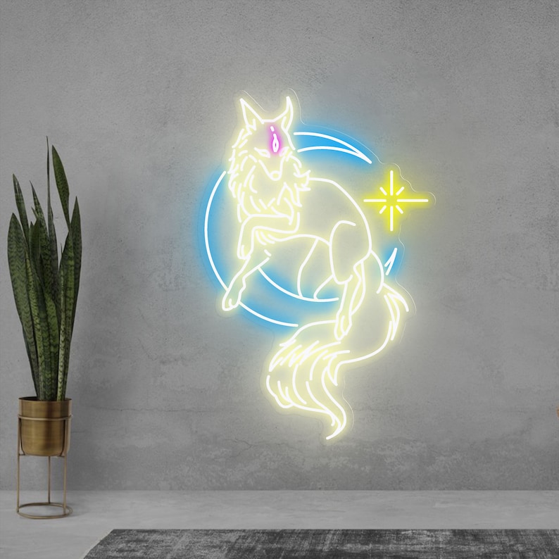 Neon Sign Fox LED Neon Lights Animal Neon Sign Custom - Etsy