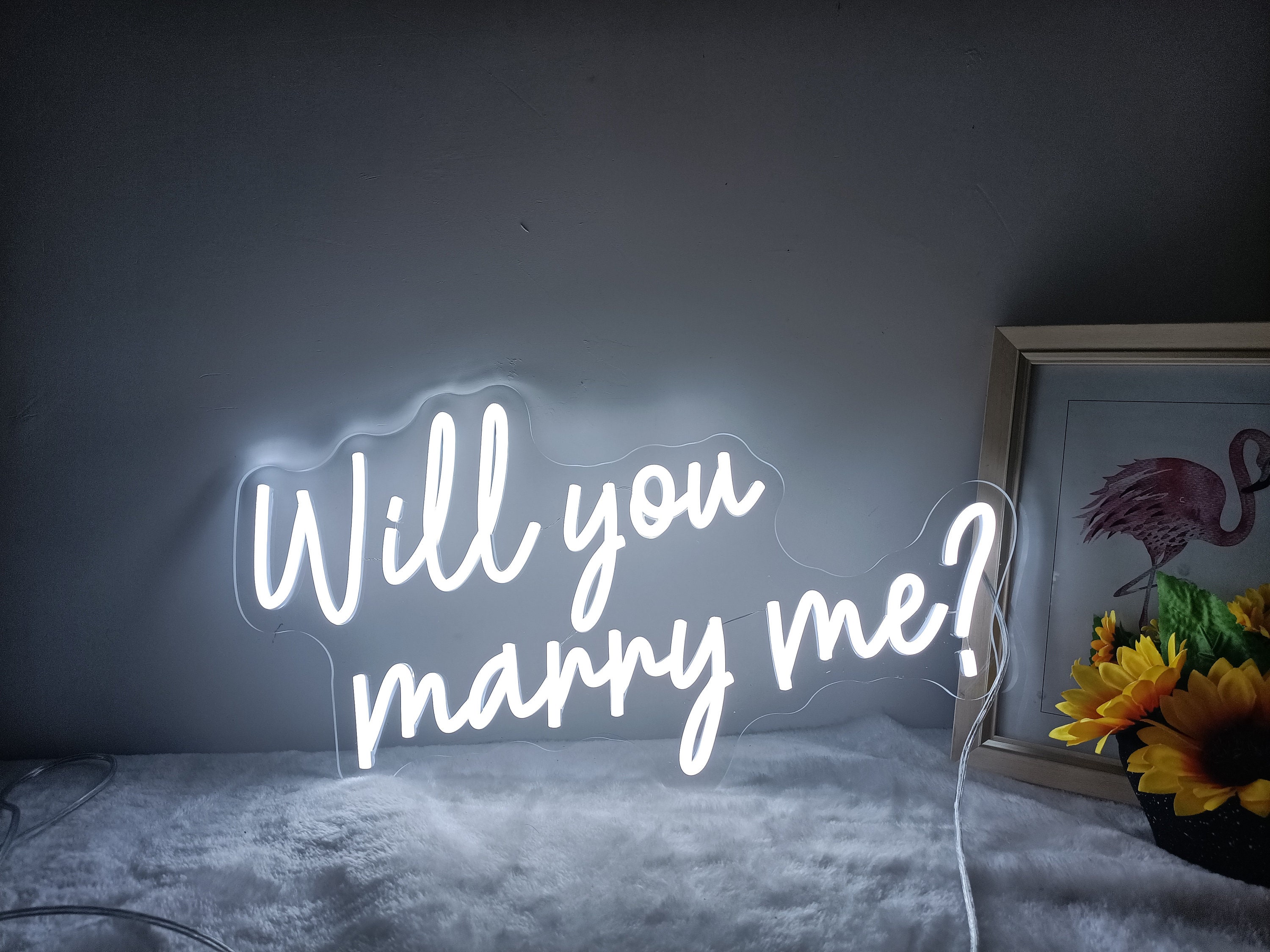 Will You Marry Me Neon Sign Custom Neon Signs For Wedding Etsy
