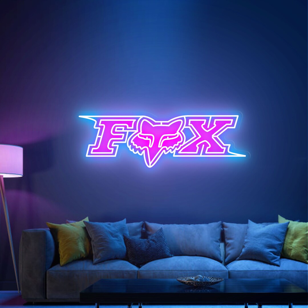 FOX Game Neon Sign Game Neon Sign Game Console Neon Ligth - Etsy