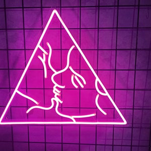 Kissing Neon Sign ,custom Neon Signs for Wedding Home - Etsy