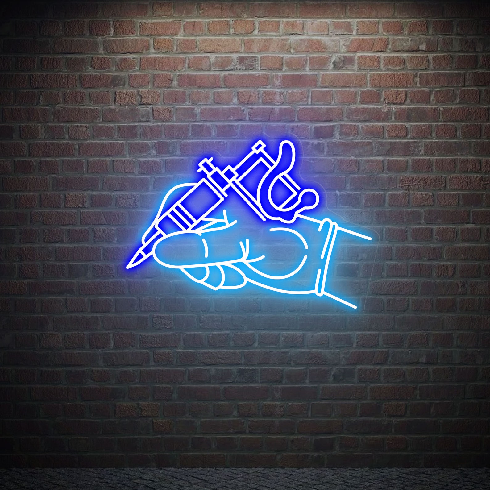 Tattoo Neon Sign Tattoo Led Artist Neon Sign Hand of an - Etsy