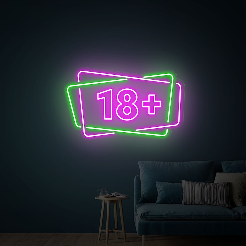 18th Birthday Neon Sign 18 Birthday Party Celebration Decor - Etsy