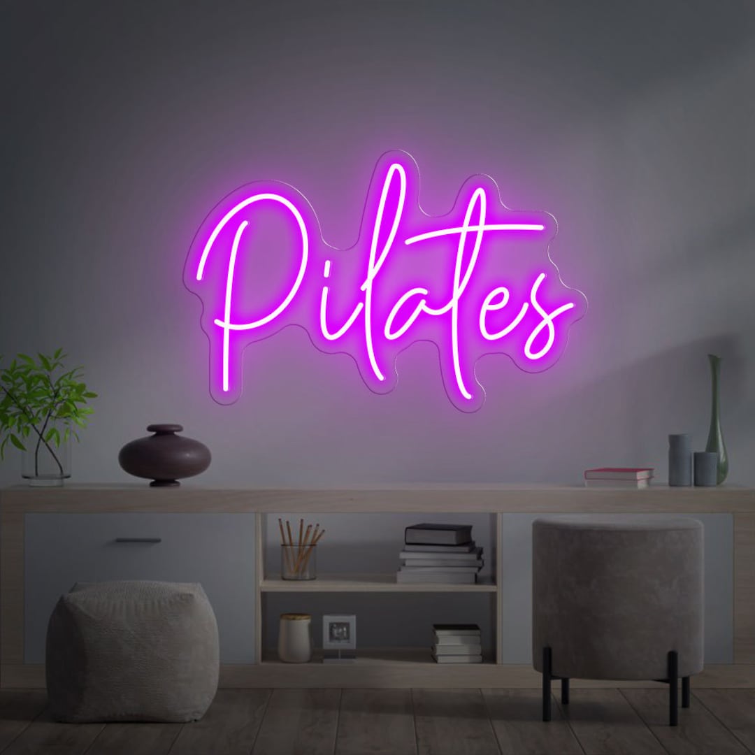 Pilates Neon Sign Custom Handmade Art Neon Light Company LOGO for Wall ...