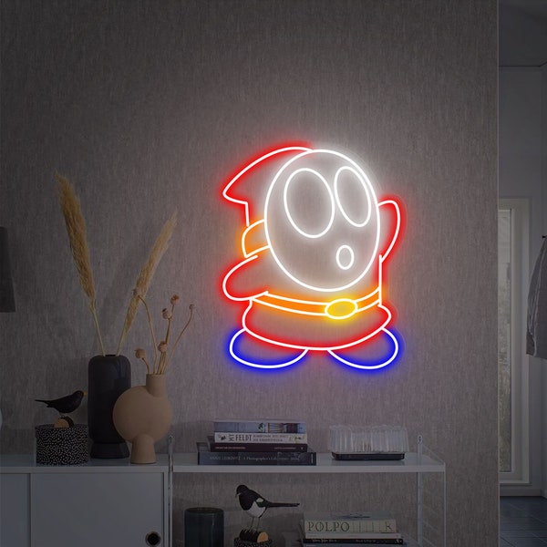 Mario Shy Guy Sign - Etsy