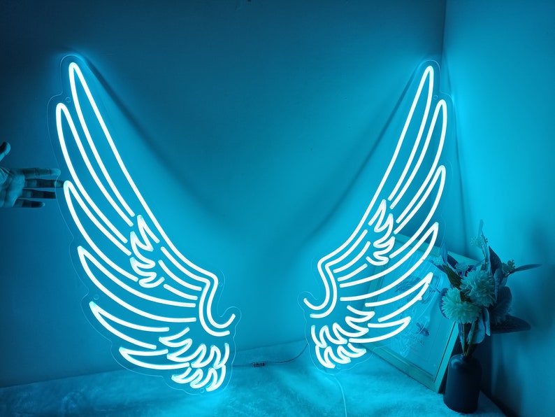 Wing Neon Sign custom Neon Signs for Home Decoramine Neon - Etsy