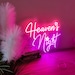 Heaven's Night Neon Sign | Custom Neon Lights Sign | Wedding Neon Sign ...