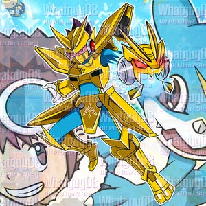 Mega Man Star Force X Magnamon Custom Digimon Playmat 24 X 14 Inches - Etsy