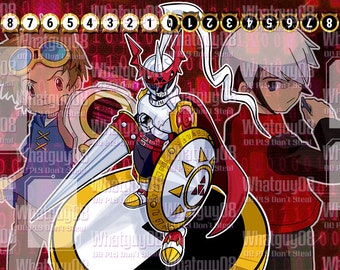 Mega Man Star Force X Magnamon Custom Digimon Playmat 24 X 14 - Etsy