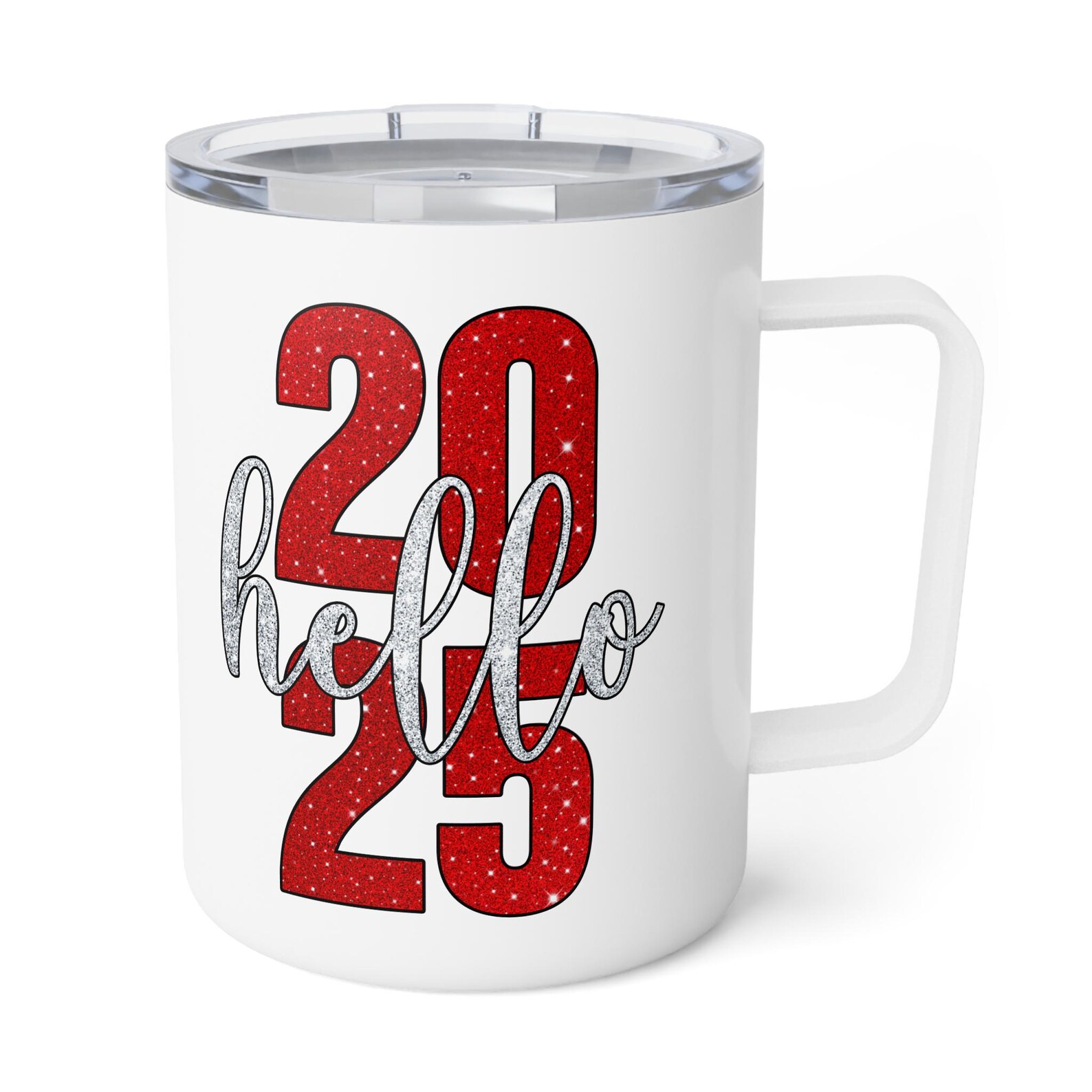 New Year Mug, Insulate Mug, Hello 2025 Mug, Happy New Year Mug, Coffee ...