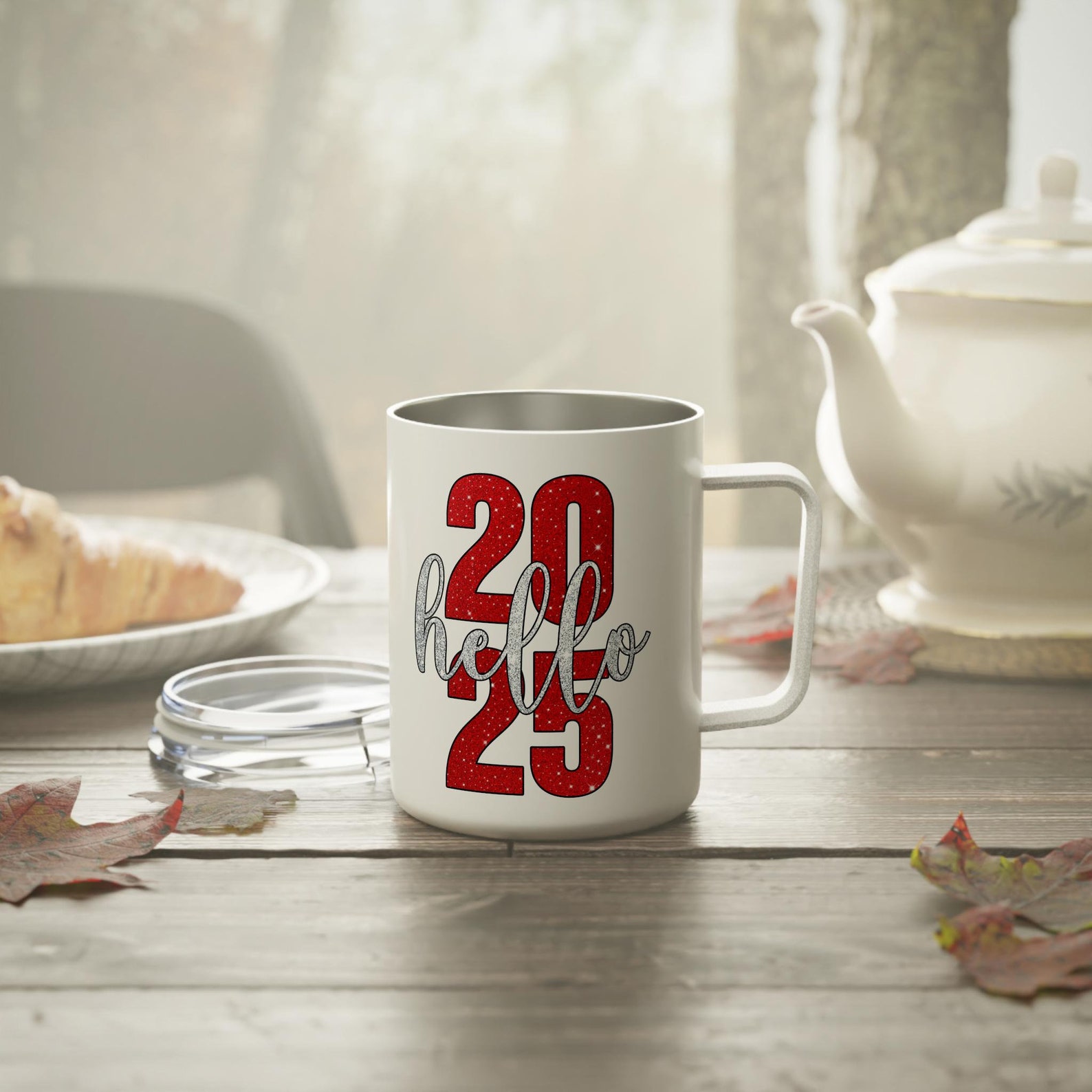 New Year Mug, Insulate Mug, Hello 2025 Mug, Happy New Year Mug, Coffee ...