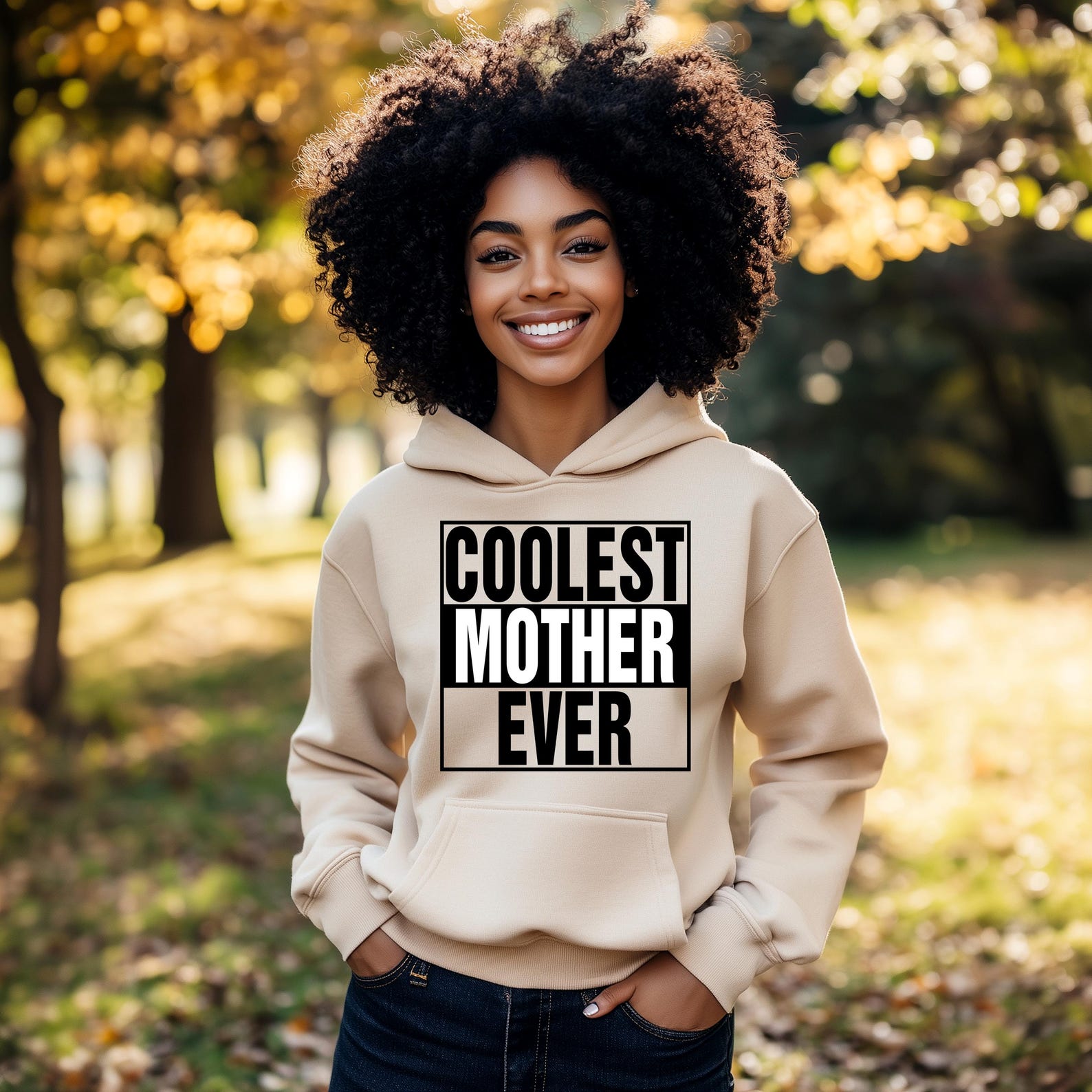 Coolest Mother Ever Graphic Hoodie, Mom Gift - Etsy