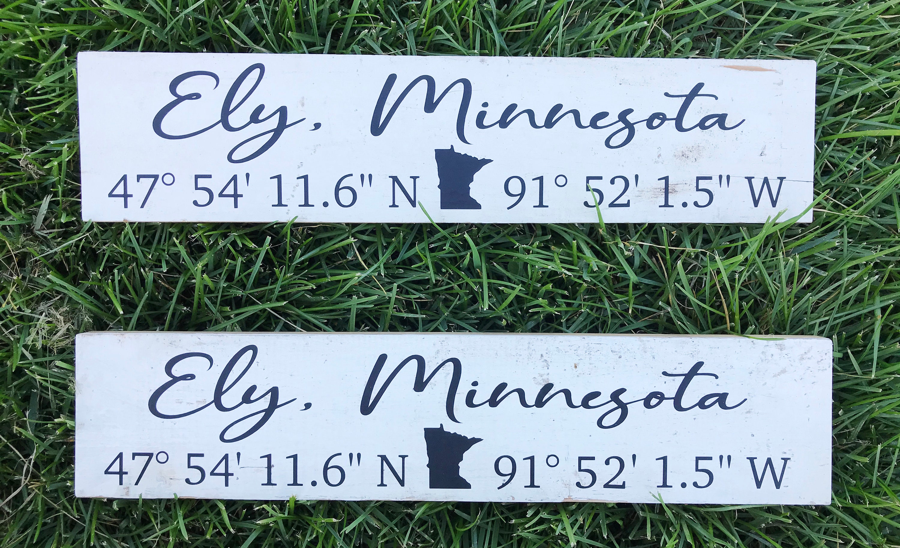 Personalized Coordinate Wood Sign, Custom City State Sign, Longitude ...