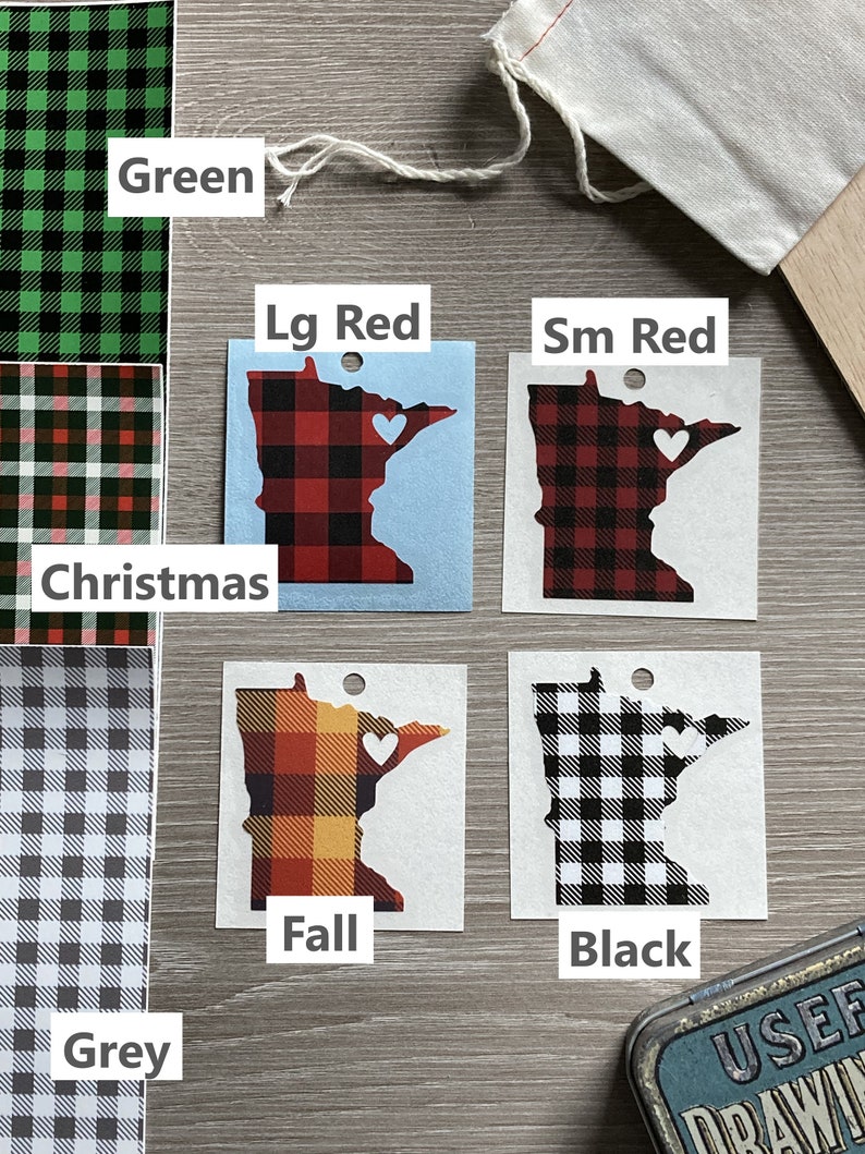 Minnesota Decal Sticker MN Vinyl Decal With Hometown Heart | Etsy