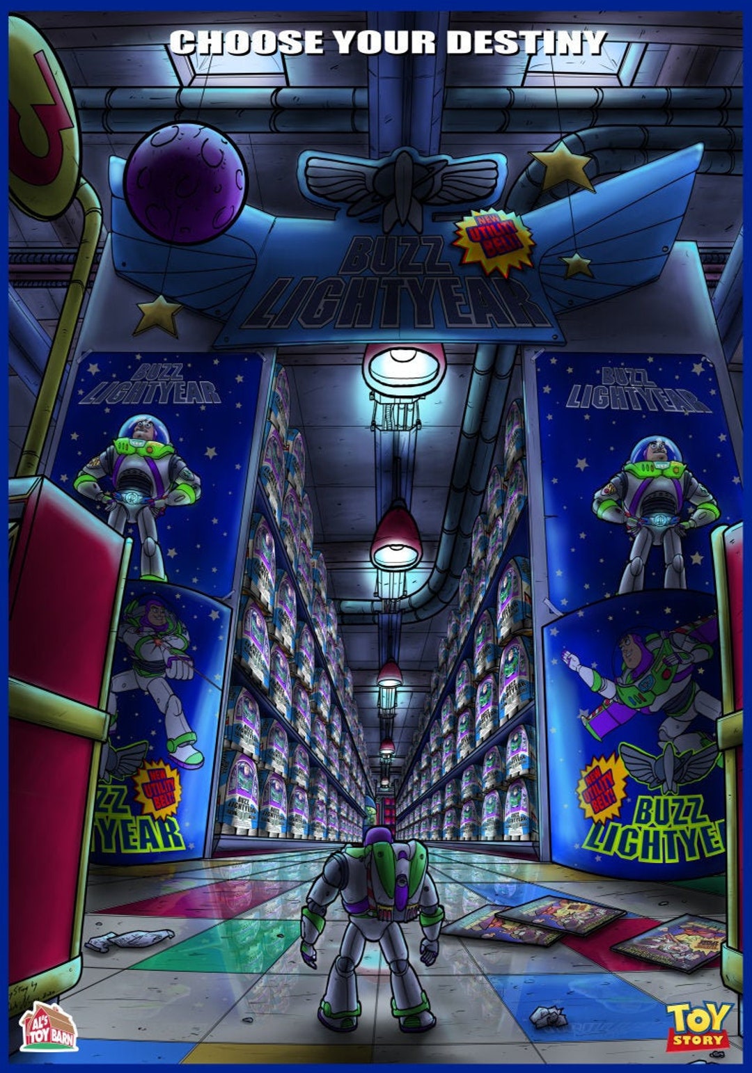 Digital Poster buzz LIGHTYEAR Aisle - Etsy