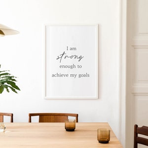 Motivational Quote Gallery Wall Art Set of 6, Home Offie Decor (digital ...