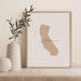 California Shape Wall Art Printable California Map Wall Art - Etsy