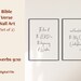 Printable Wall Art Bible Verse Set of 2 Calligraphy Wall Decor - Etsy