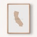 California Shape Wall Art Printable California Map Wall Art - Etsy