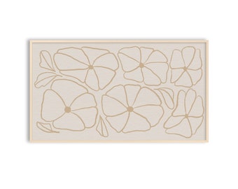 Samsung Frame TV Art Abstract Flowers Set of 6 Samsung TV Art Bundle ...