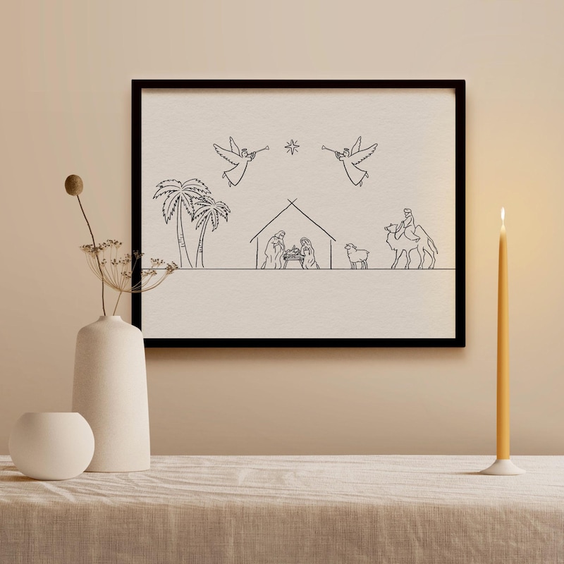 Nativity Print - Etsy