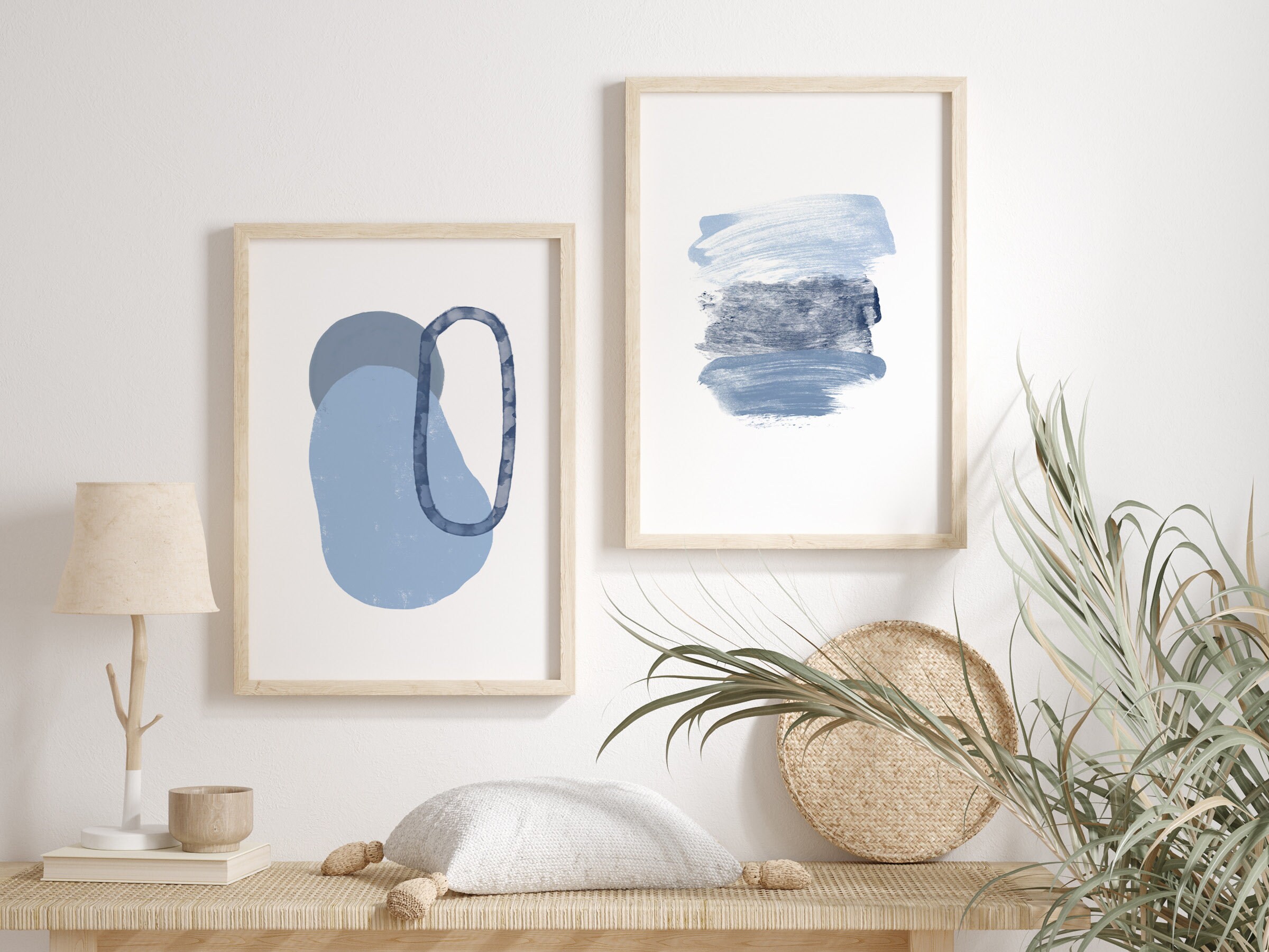 Lake House Gallery Wall Set, Art Print Set of 6, Printable Abstract Art ...