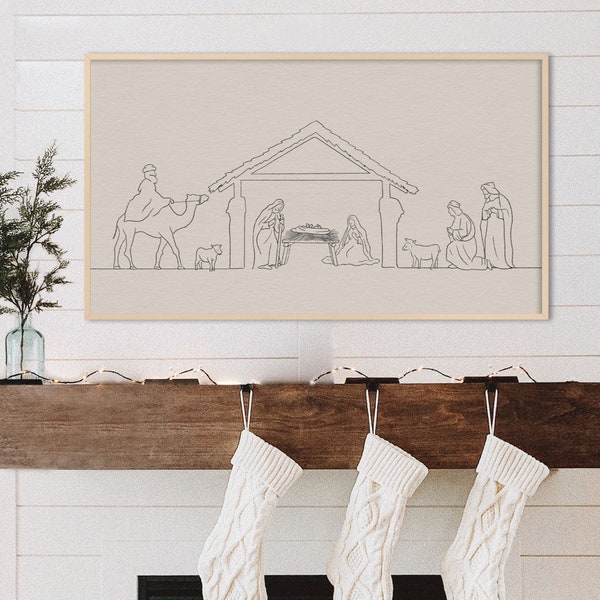 Nativity Art Print - Etsy