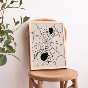 Halloween Wall Art Spider Web | Spooky Home Decoration | Digital ...