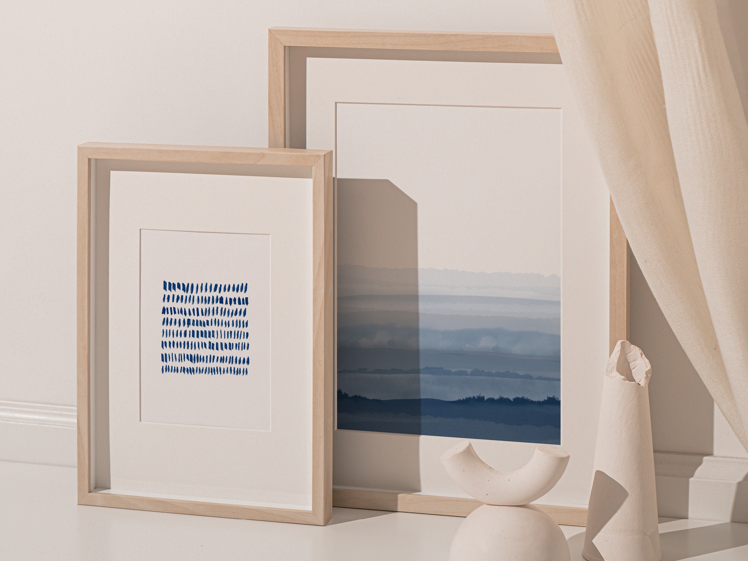Lake House Gallery Wall Set, Art Print Set of 6, Printable Abstract Art ...
