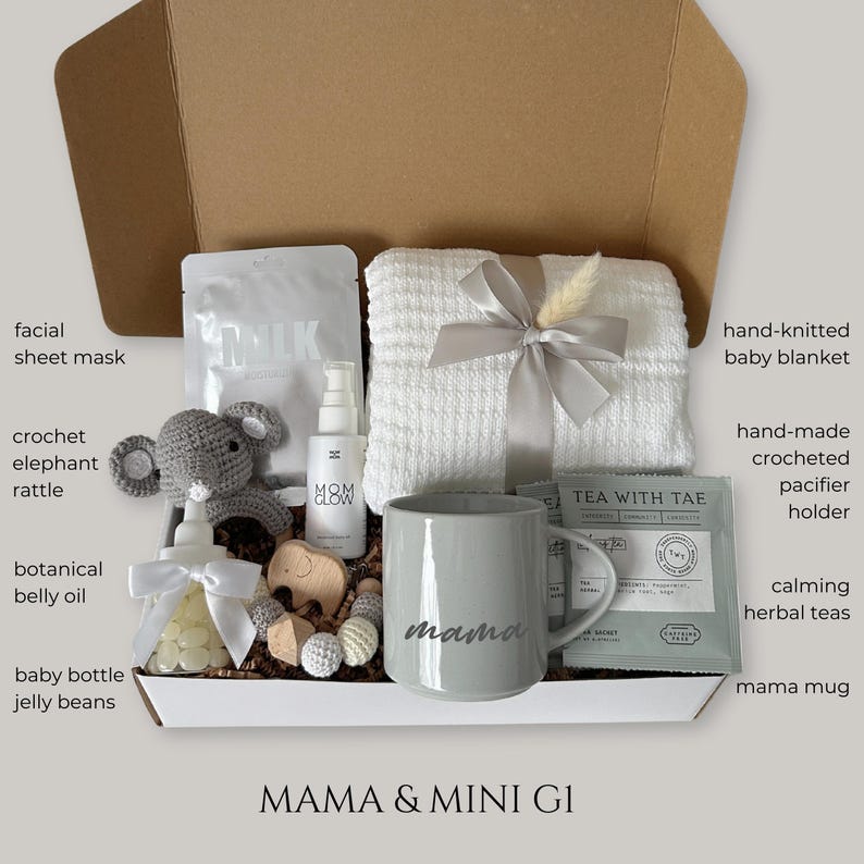 New Mama Gift Box Pregnancy Gift New Mom Basket, Expectant Mom Gift ...
