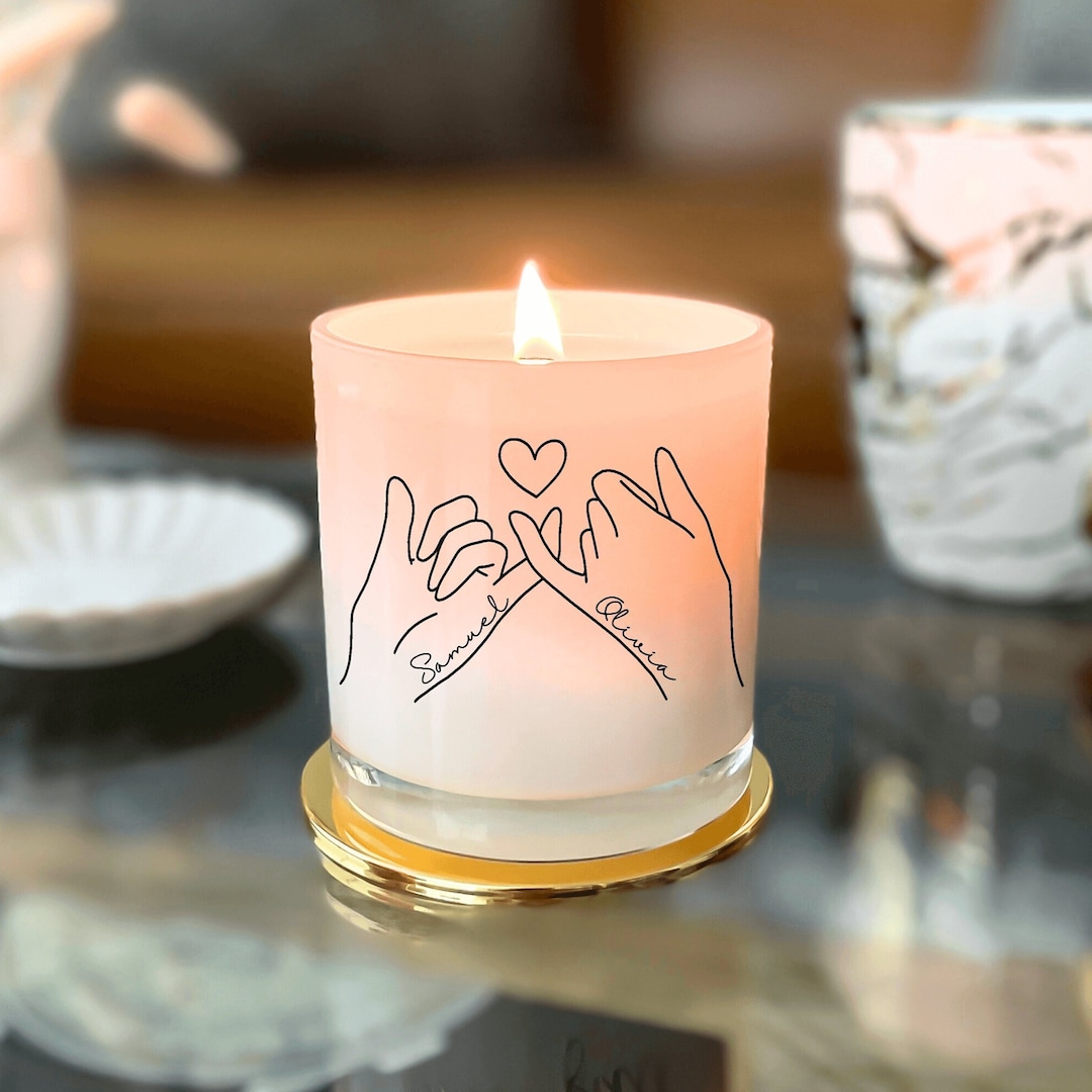 Pinky Promise Candle Fiancé Gift for Him Fiancée Gift for Her ...