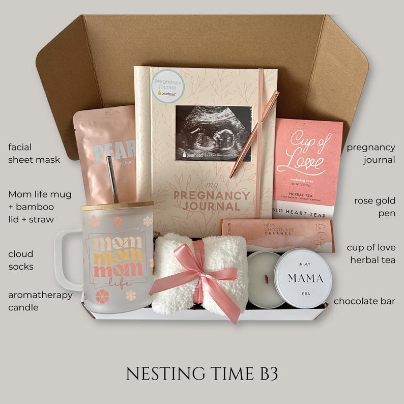 Future Mom Pregnancy Care Package, Expecting Mommy Prenatal Gift Box ...