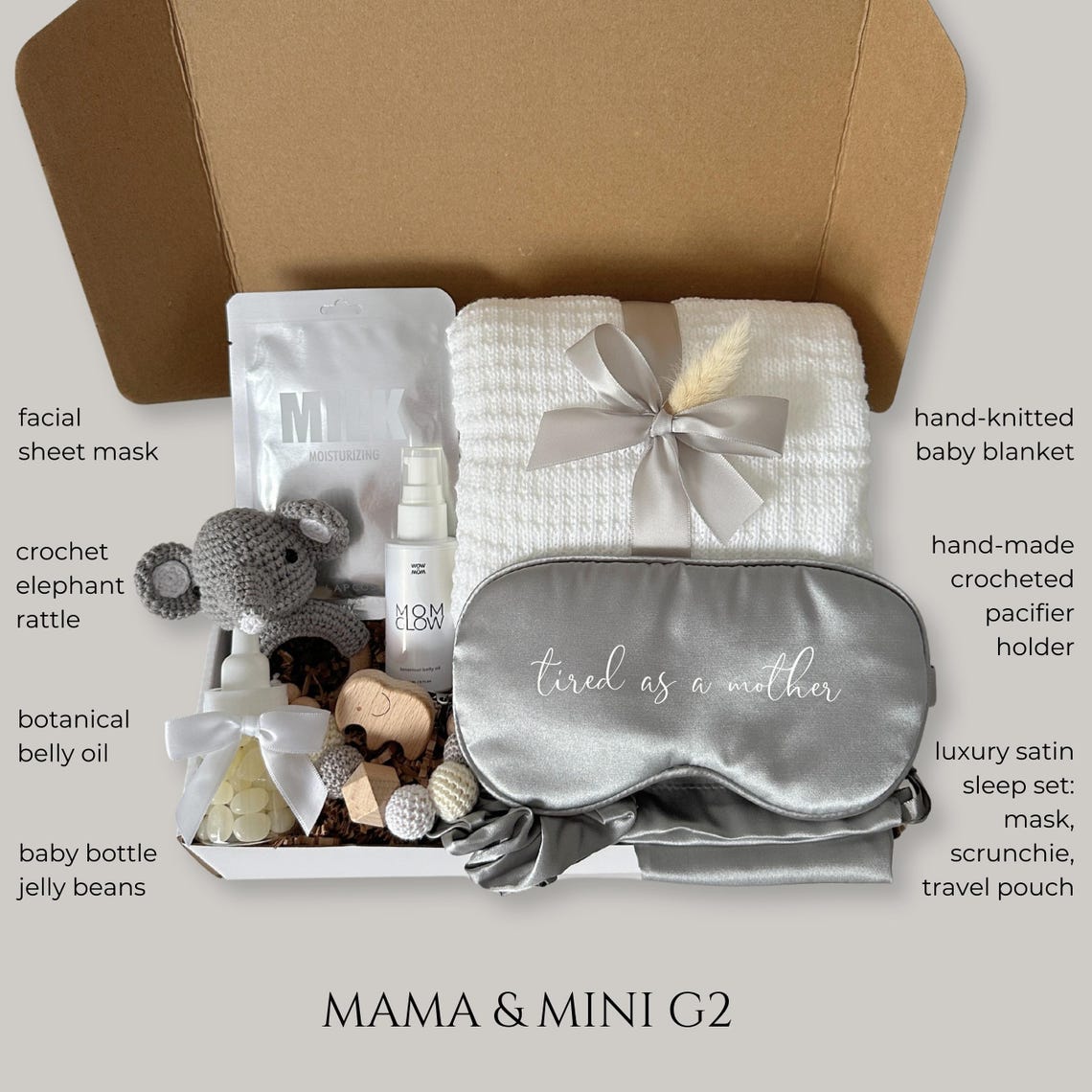 New Mama Gift Box Pregnancy Gift New Mom Basket, Expectant Mom Gift ...