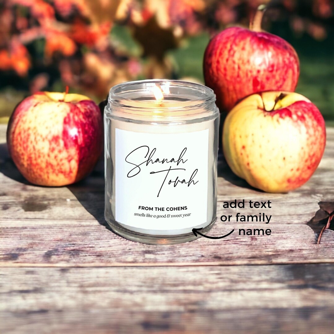 Rosh Hashanah Gift Candle Rosh Hashana Seder Table Decor Shana Tova ...