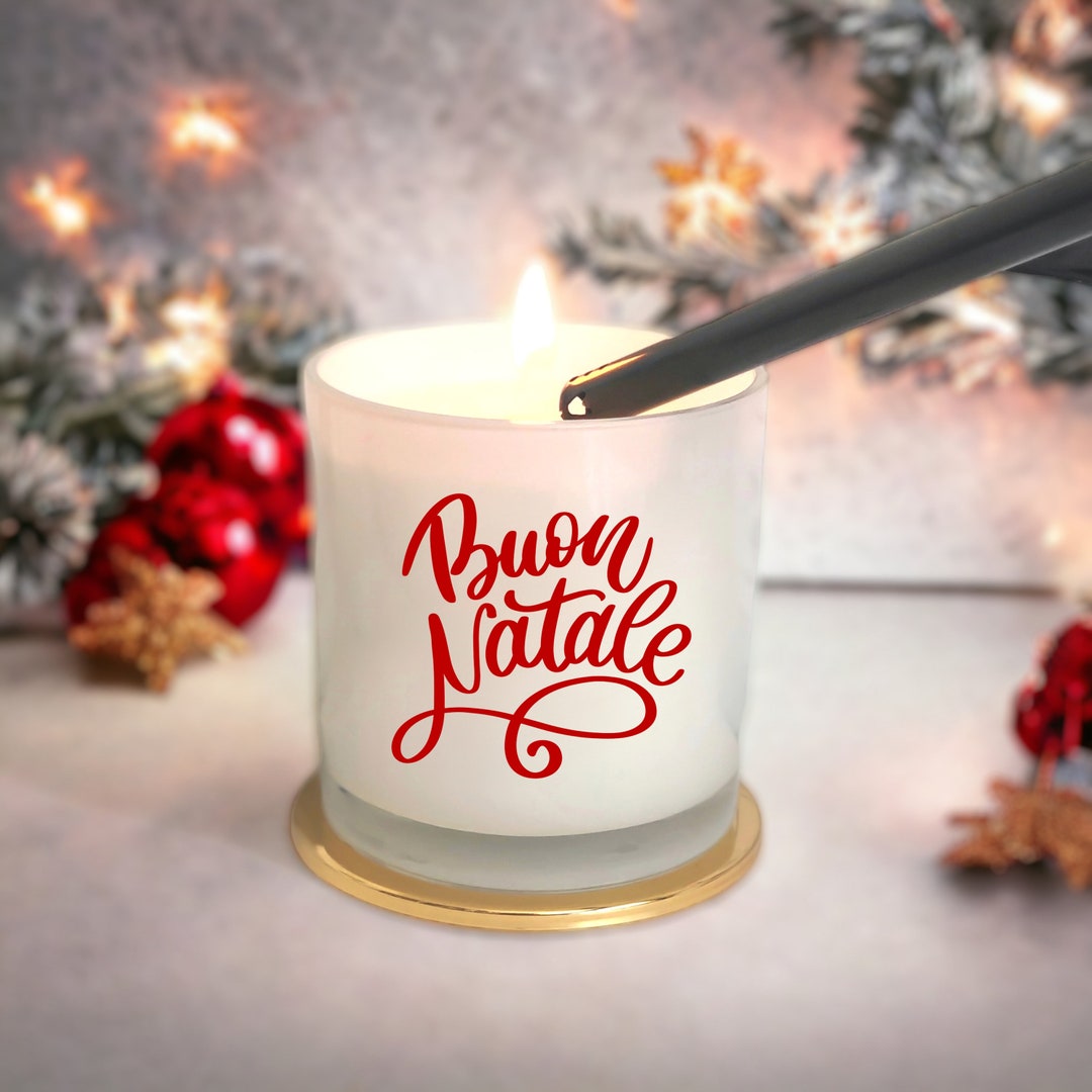 Buon Natale, Personalized Italian Christmas Gift, Scented Candle Card ...