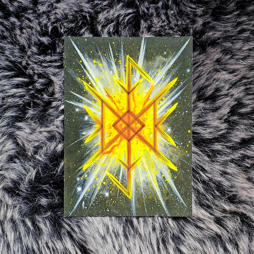 Ending the Cycles Which Have Bound Us - Bindrune Art Print, Pagan Altar ...