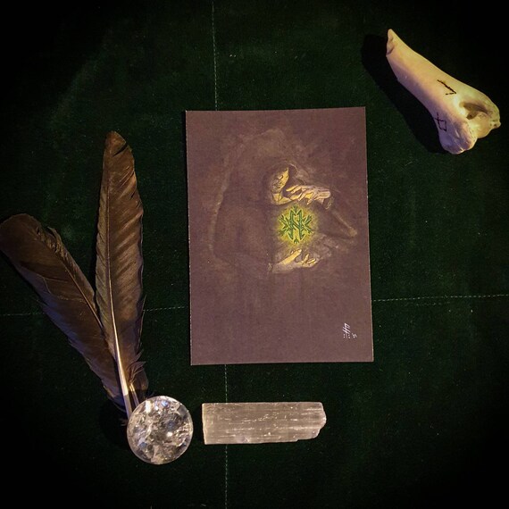 Loki's Labyrinth Part 3 Bindrune Altar Card Viking Art - Etsy