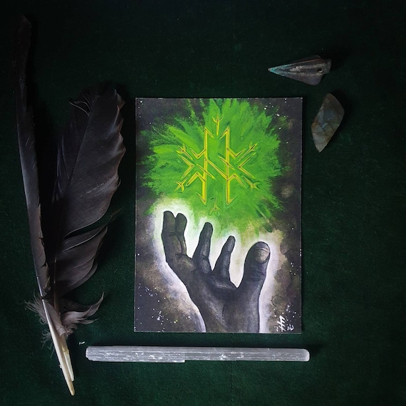 Loki's Labyrinth Act 2 Bindrune Altar Card Viking Art - Etsy