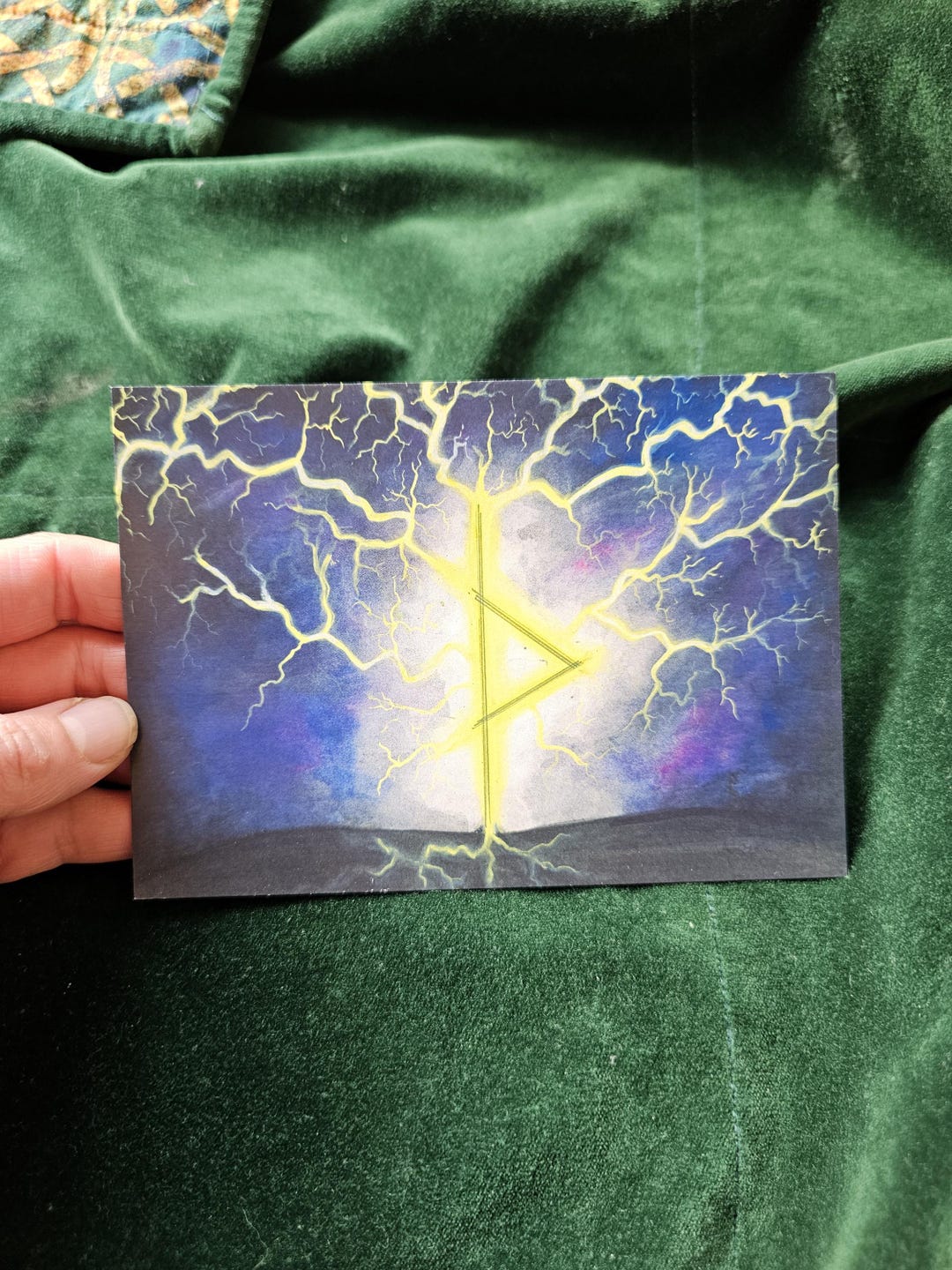 Thursiaz Rune, Thor Bindrune Altar Card, Viking Art Print - Etsy