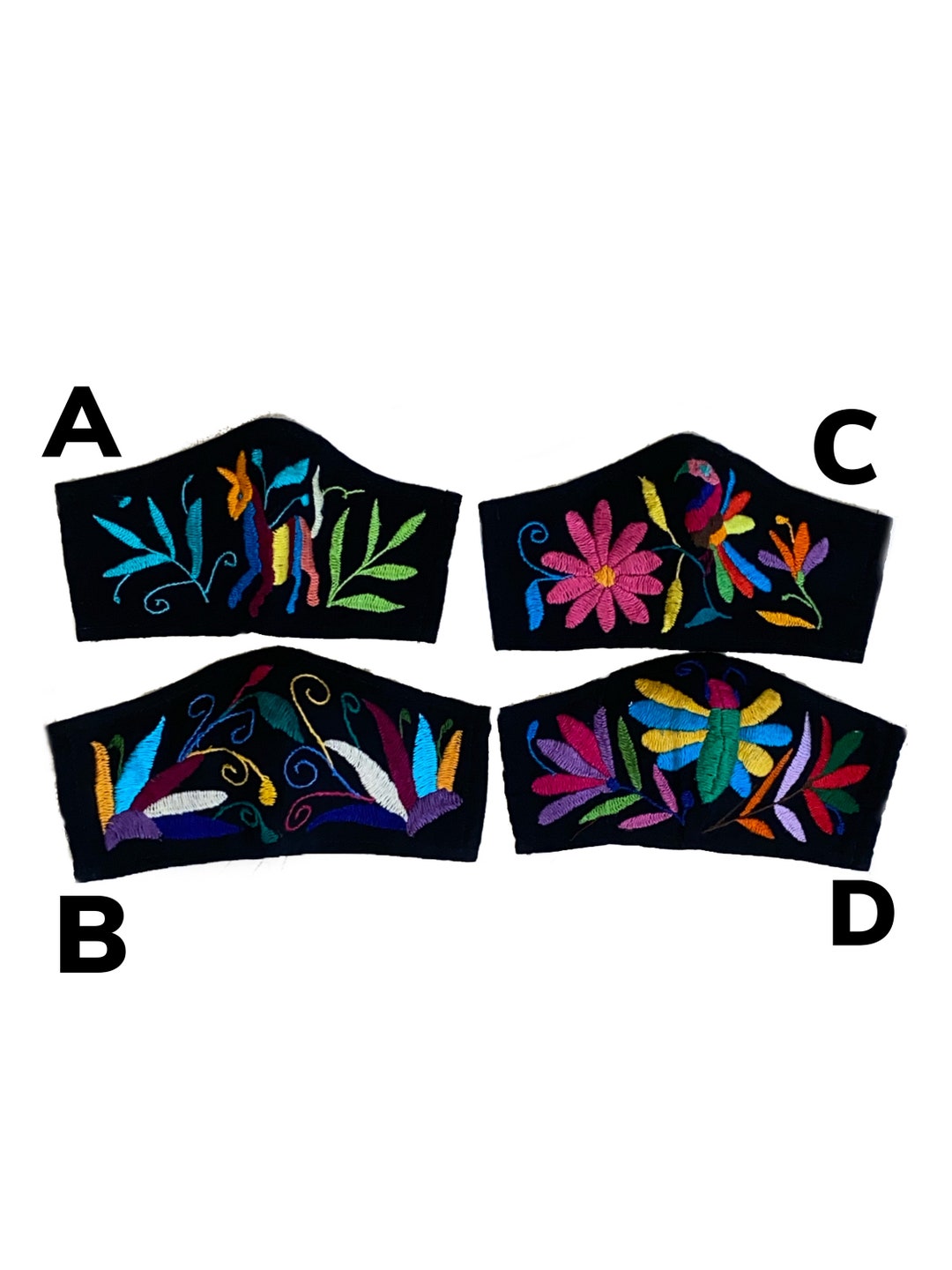 Hand-embroidered Authentic Otomi Face Masks With Pocket for - Etsy