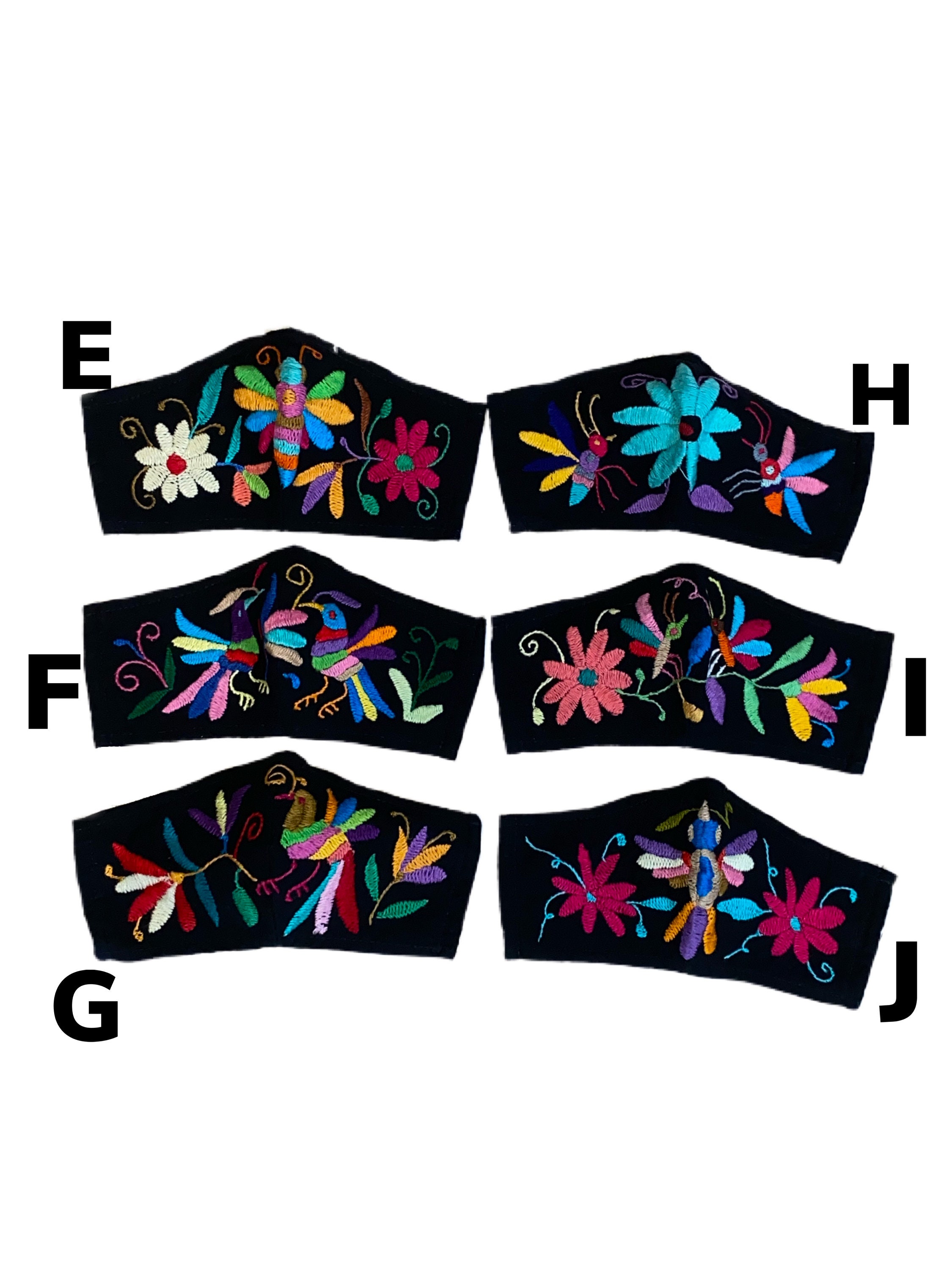 Hand-embroidered Authentic Otomi Face Masks With Pocket for - Etsy UK