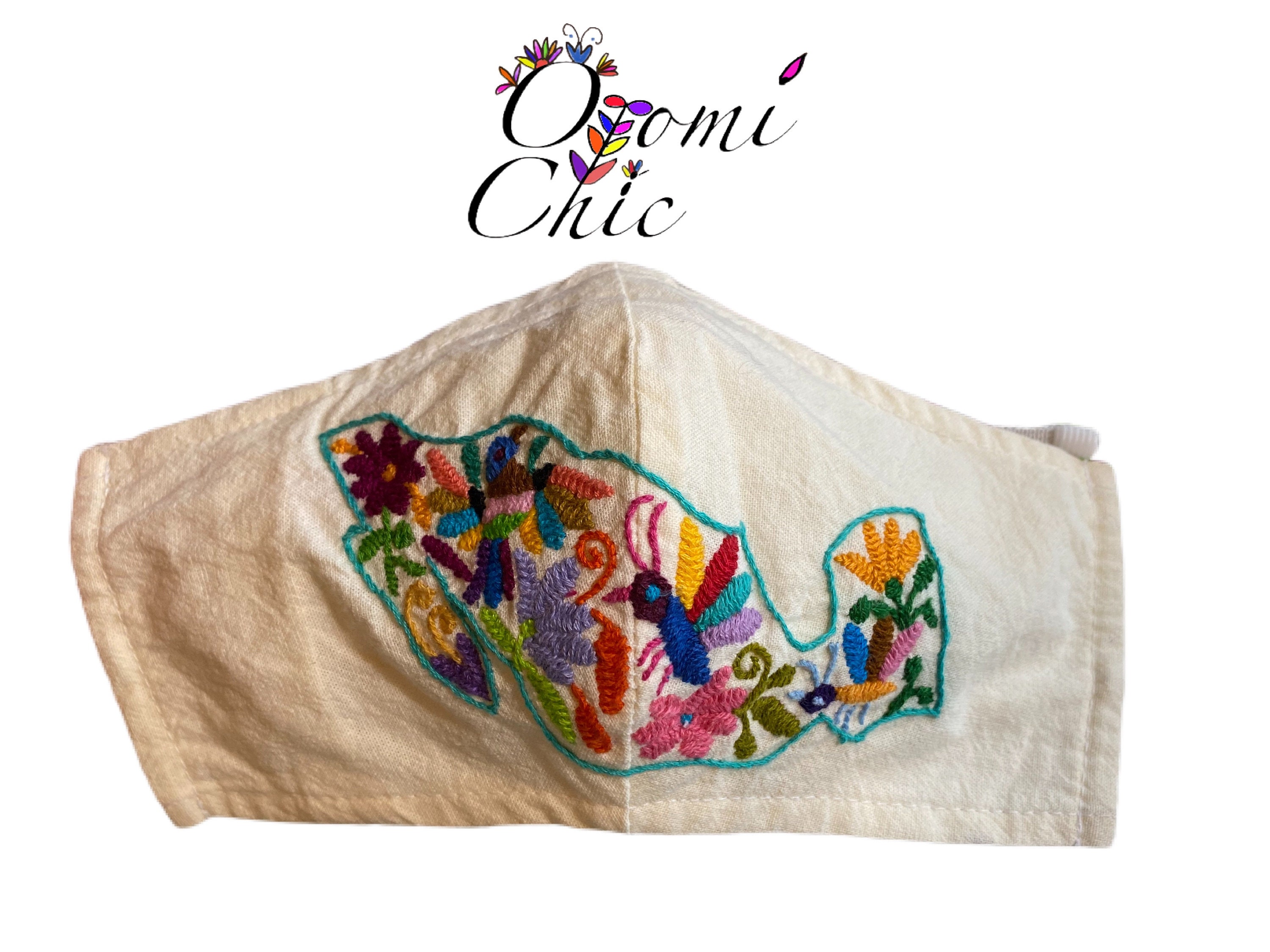 Otomi Hand Embroidered Mexico Map Face Mask. Otomi Face Mask. | Etsy