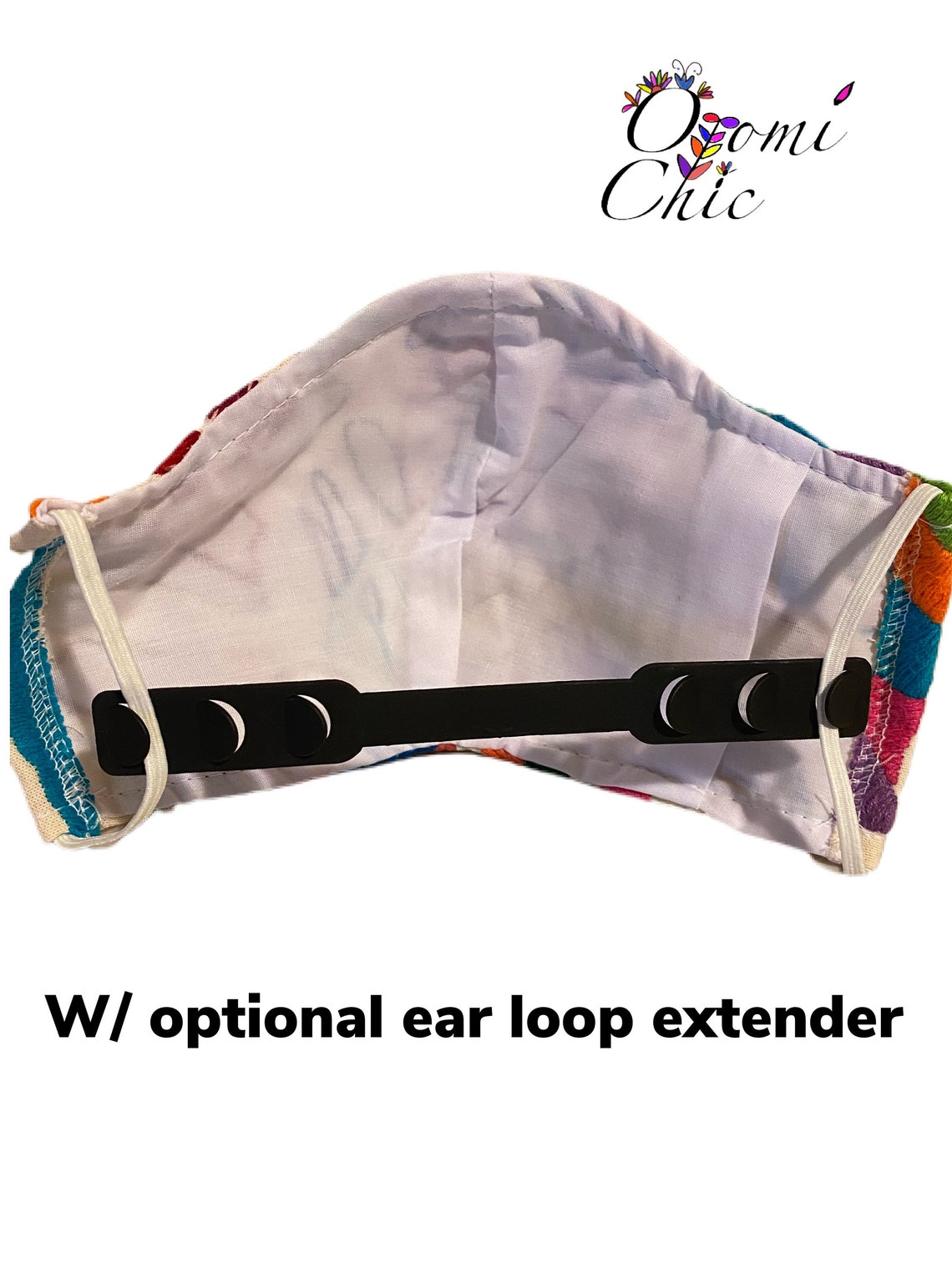 Authentic Monochromatic Otomi Hand-embroidered Face Mask. - Etsy