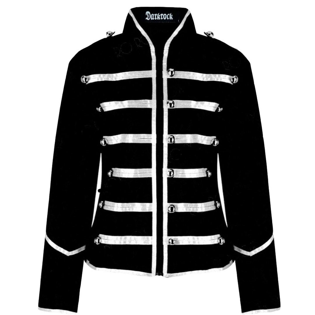 Prime Quality Womens Black Silver Parade Ladies Jacket - Etsy
