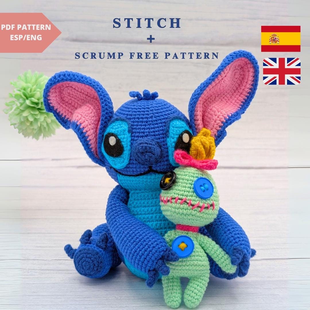 Stitch & Scrump Amigurumi PDF Pattern – Easy Crochet Tutorial, Step by ...