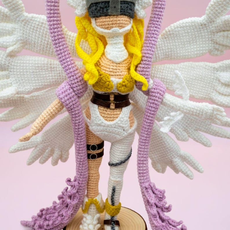 Angewomon Crochet Pattern PDF - Digimon Amigurumi Tutorial - Anime ...