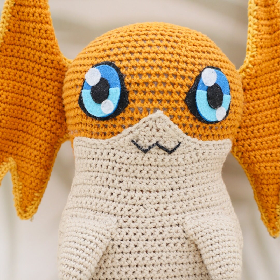 PDF Patamon Amigurumi Pattern, Step-by-step Crochet Doll Guide, Crochet ...