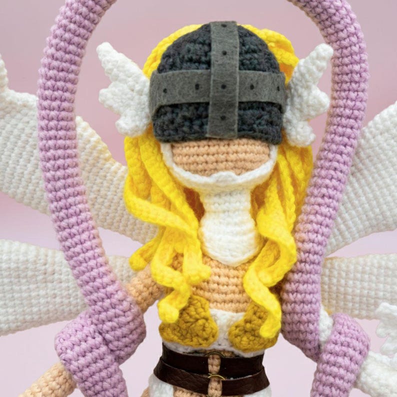 Angewomon Crochet Pattern PDF - Digimon Amigurumi Tutorial - Anime ...