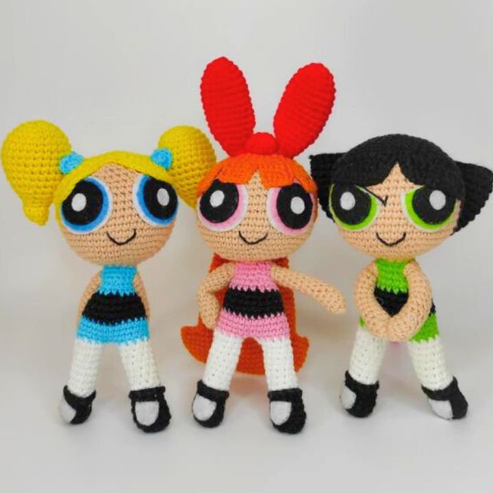 Tutorial Descargable Burbuja Amigurumi (powerpuff Girls) - Paso a Paso ...