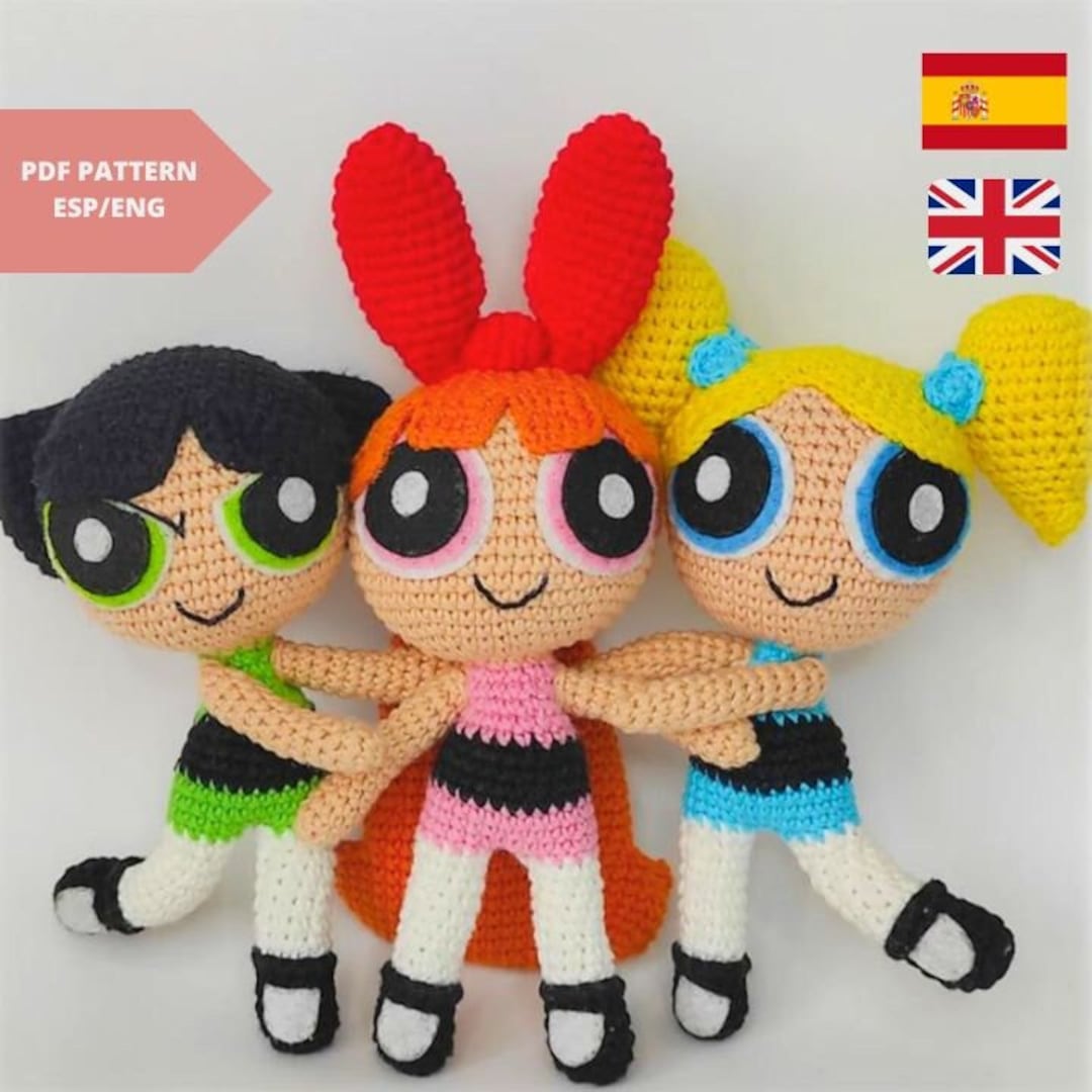 Powerpuff Girls Crochet Pattern – Amigurumi Dolls (PDF) - Etsy