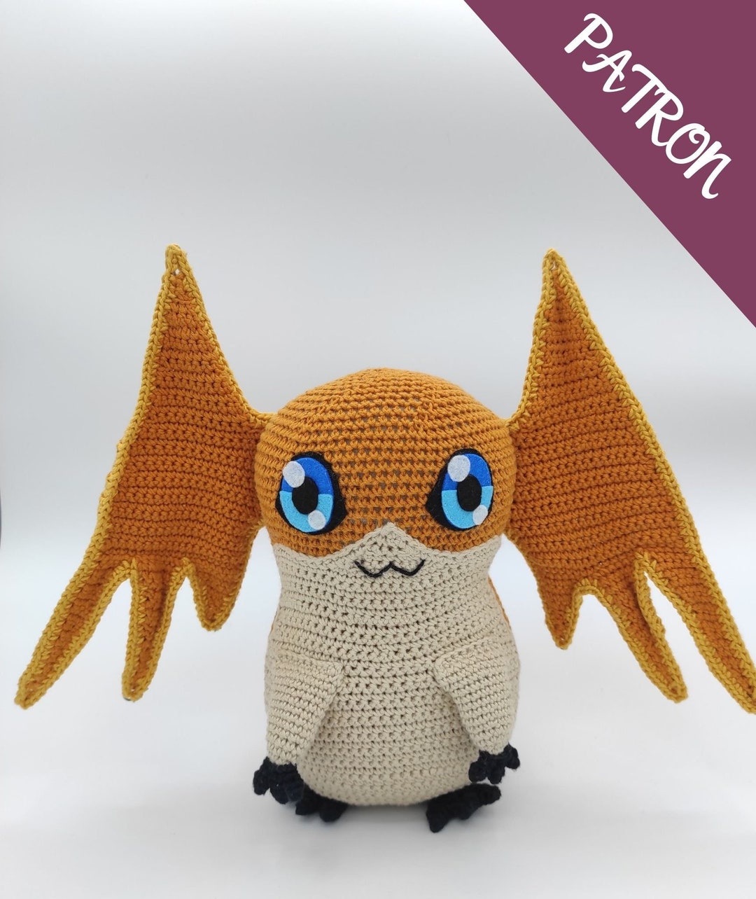 Patron PATAMON Amigurumi. Amigurumi Crochet Pattern. Digimon - Etsy